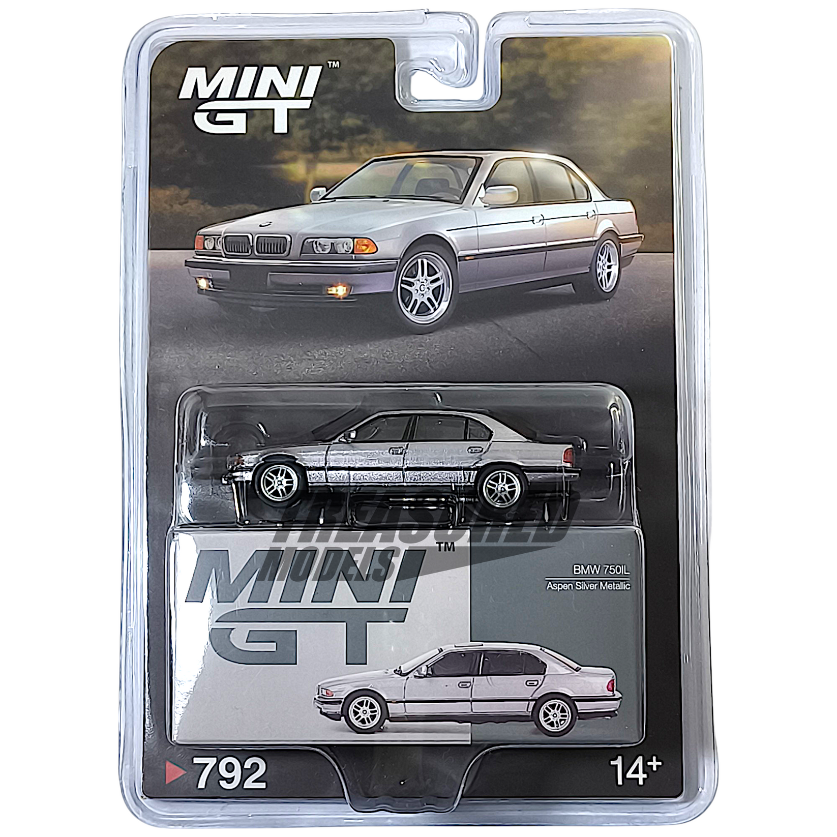 Mini GT BMW 750IL Aspen Silver Metallic Blister Packaging MGT00792 1/6 ...