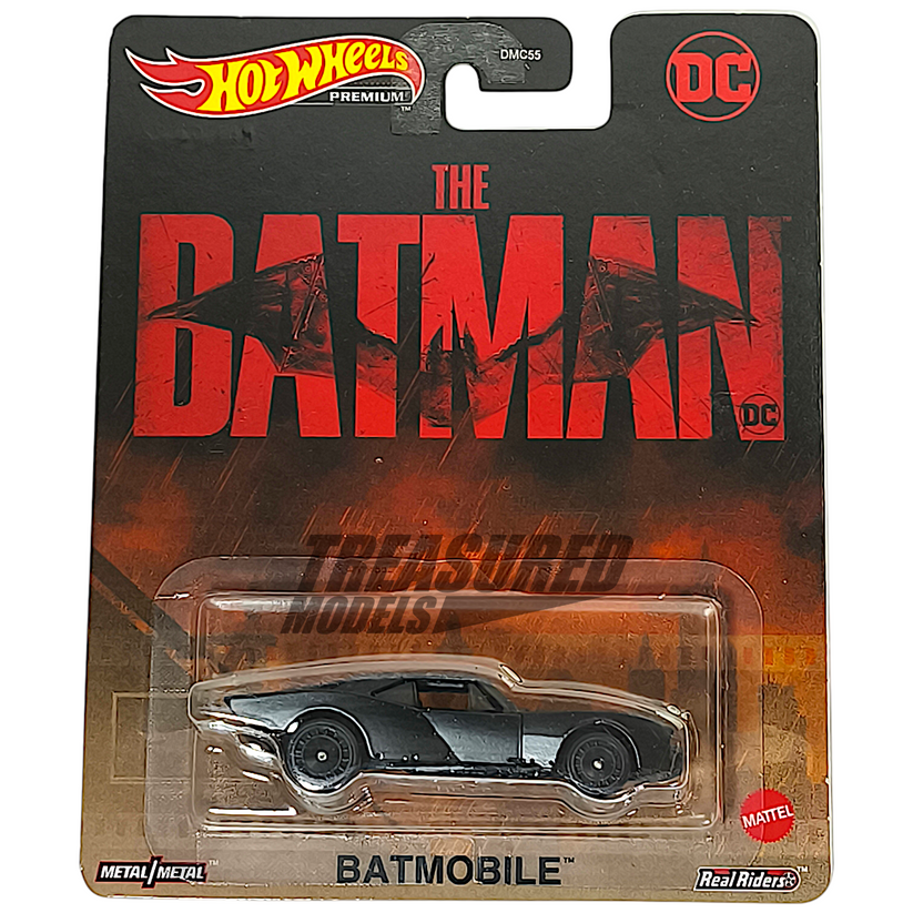 Hot Wheels Batmobile Matte Black 2023 Premium Replica Entertainment Th ...