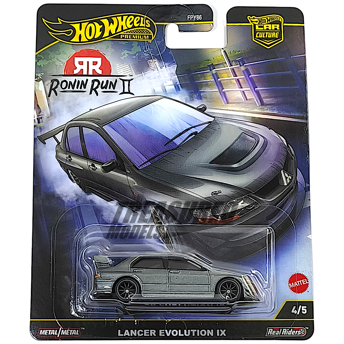 Hot Wheels Mitsubishi Lancer Evolution IX Metalflake Gunmetal Gray 202 ...