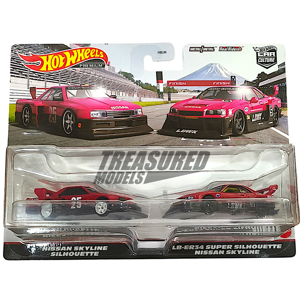 Hot Wheels Nissan Skyline GT-R LB-ER34 Super Silhouette White 2023 Pre ...