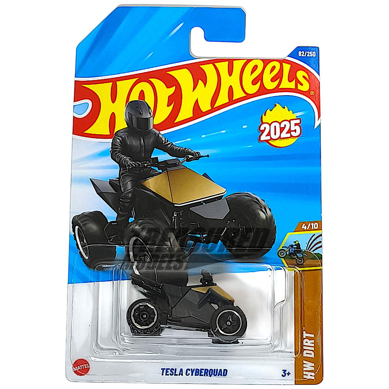Hot Wheels Tesla Cyberquad Bronze 2025 Main Line HW Dirt 1/64 Diecast ...