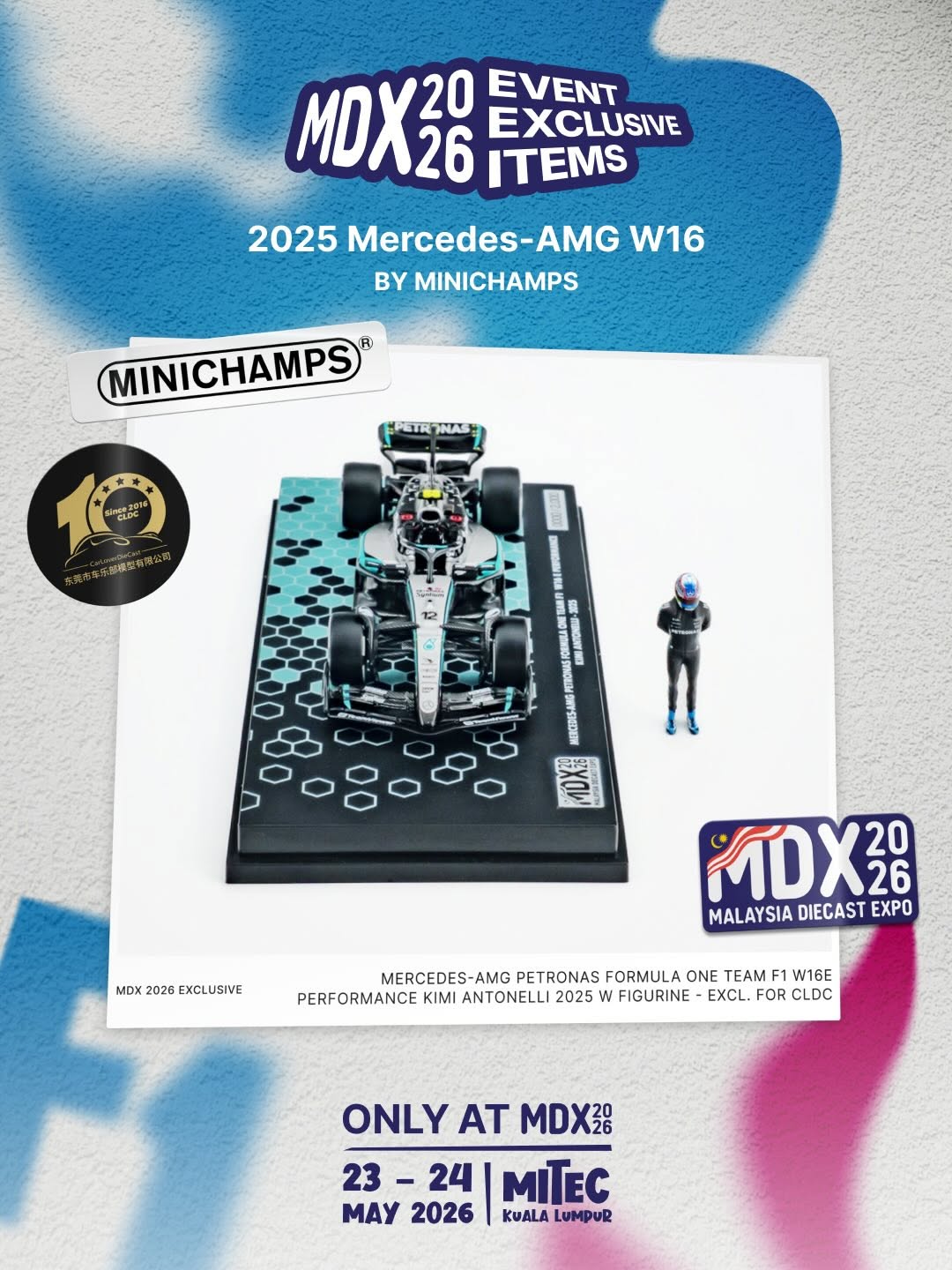 MiniChamps Mercedes-AMG Petronas Formula One Team F1 W16E Performance ...