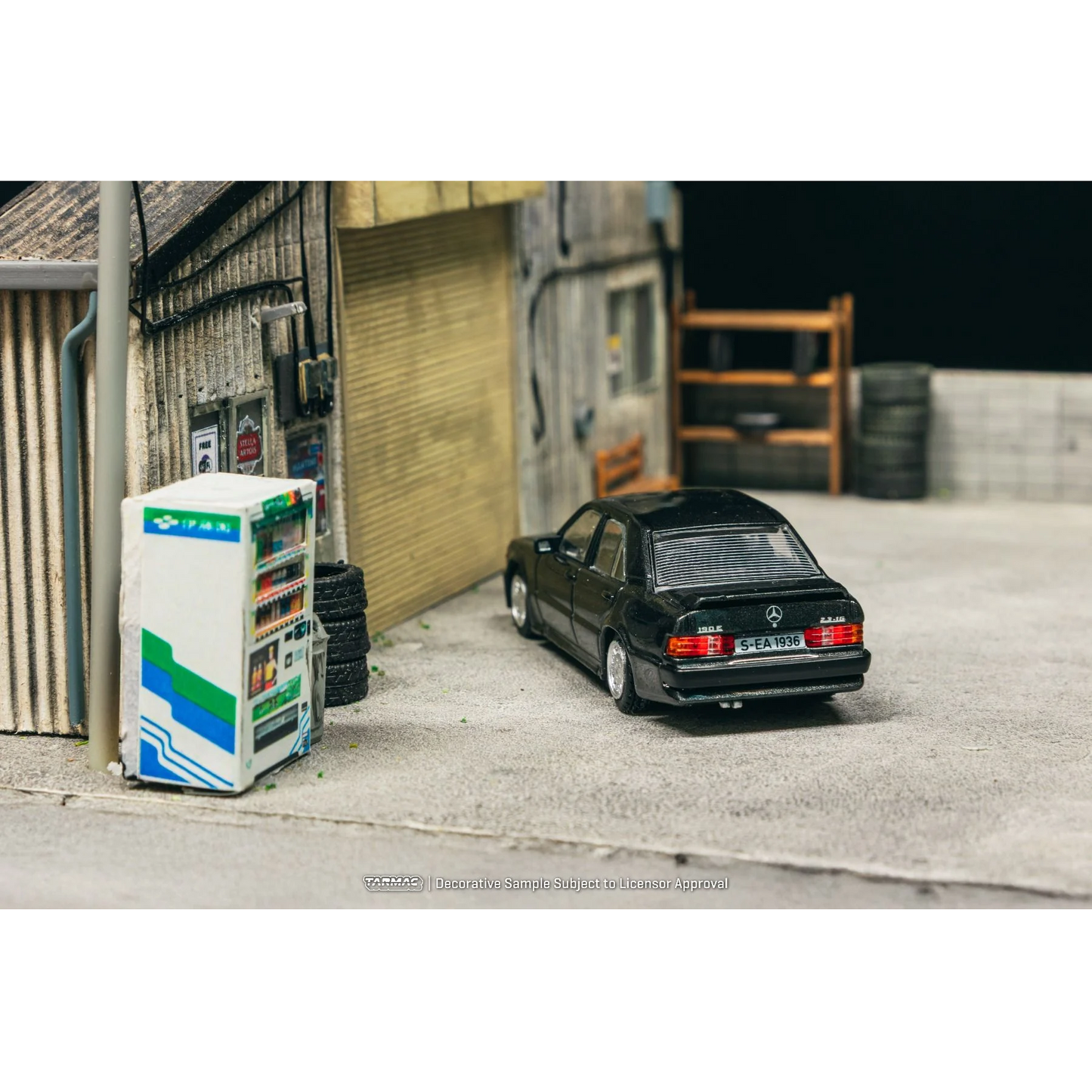 Tarmac Works Mercedes-Benz 190 E 2.3-16 Blue-Black metallic 1/64 Dieca ...