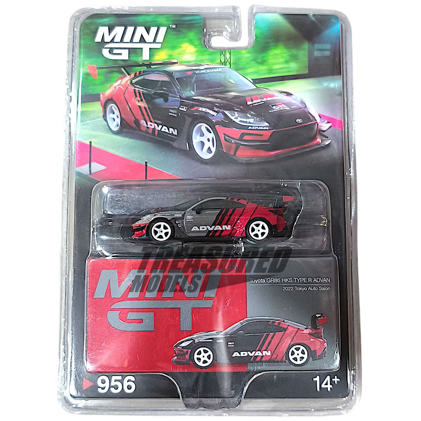 Mini GT CHASE Toyota GR86 HKS TYPE R ADVAN 2022 Tokyo Auto Salon Blist ...