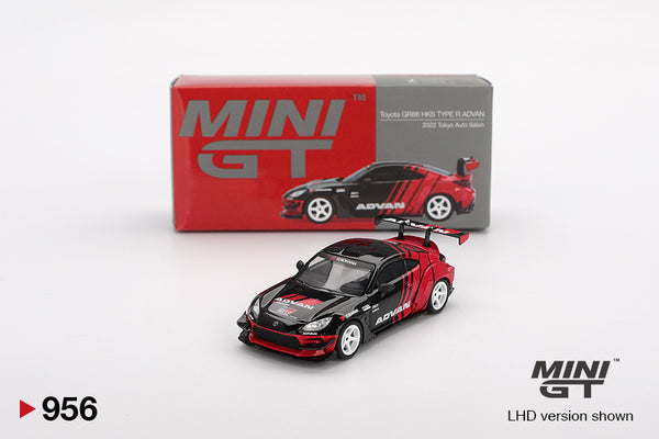 Mini GT Toyota GR86 HKS TYPE R ADVAN 2022 Tokyo Auto Salon MGT00956 1/ – Treasured Models