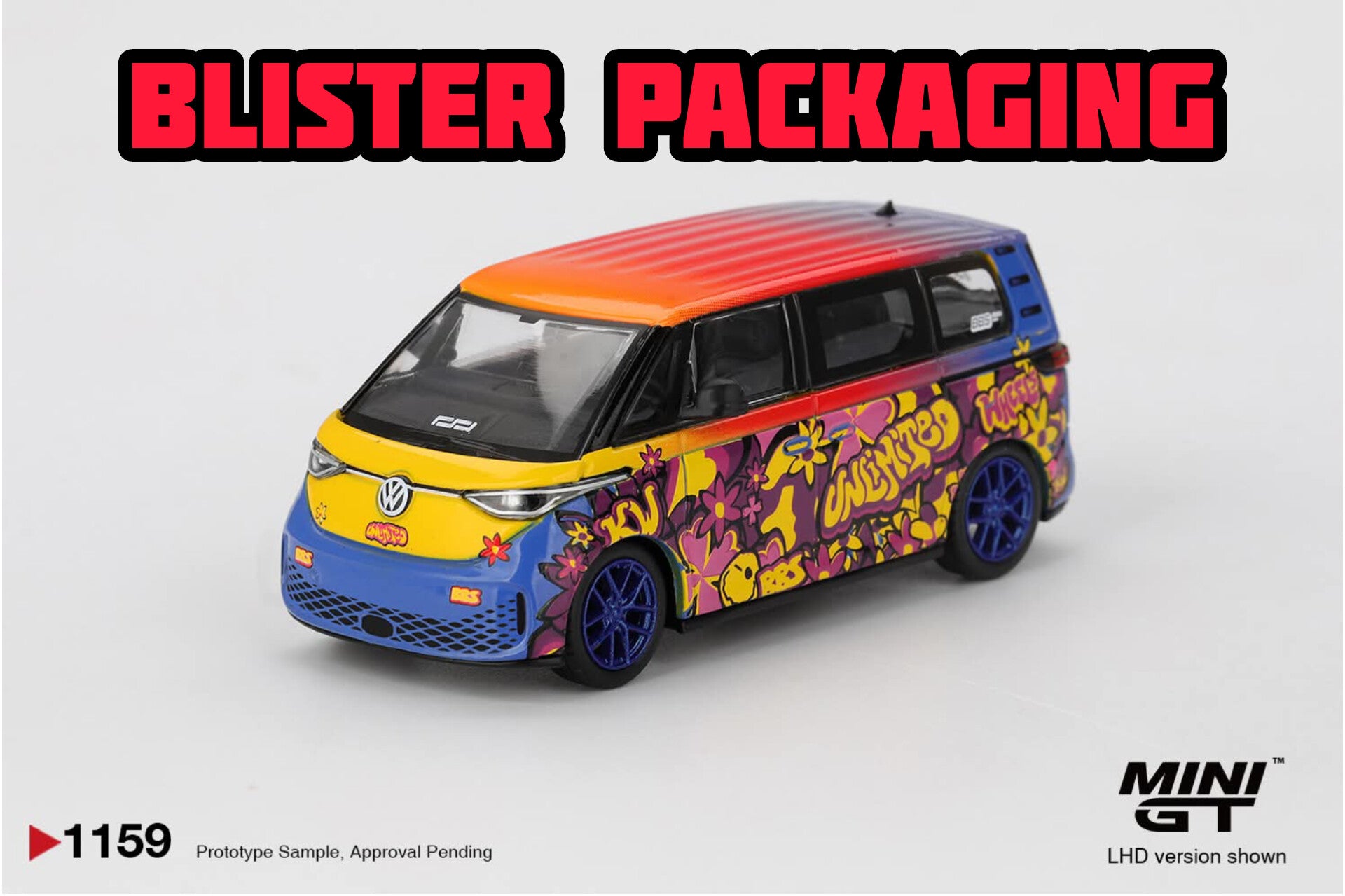 [Pre-Order] Mini GT Volkswagen ID.Buzz KW BBS Blister Packaging MGT011 ...