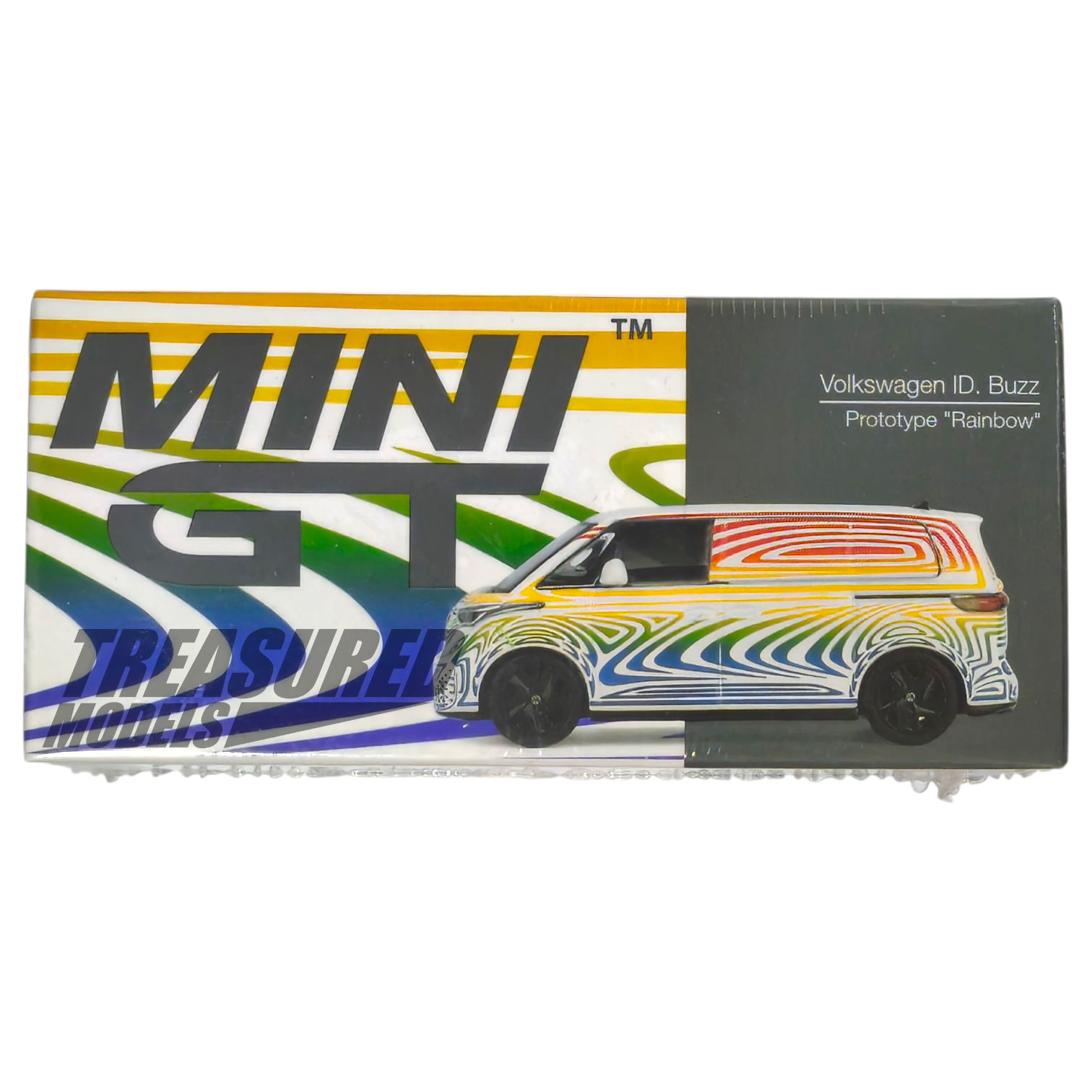 Mini GT Volkswagen ID Buzz Prototype Rainbow MGT00899 1/64 Die Cast ...