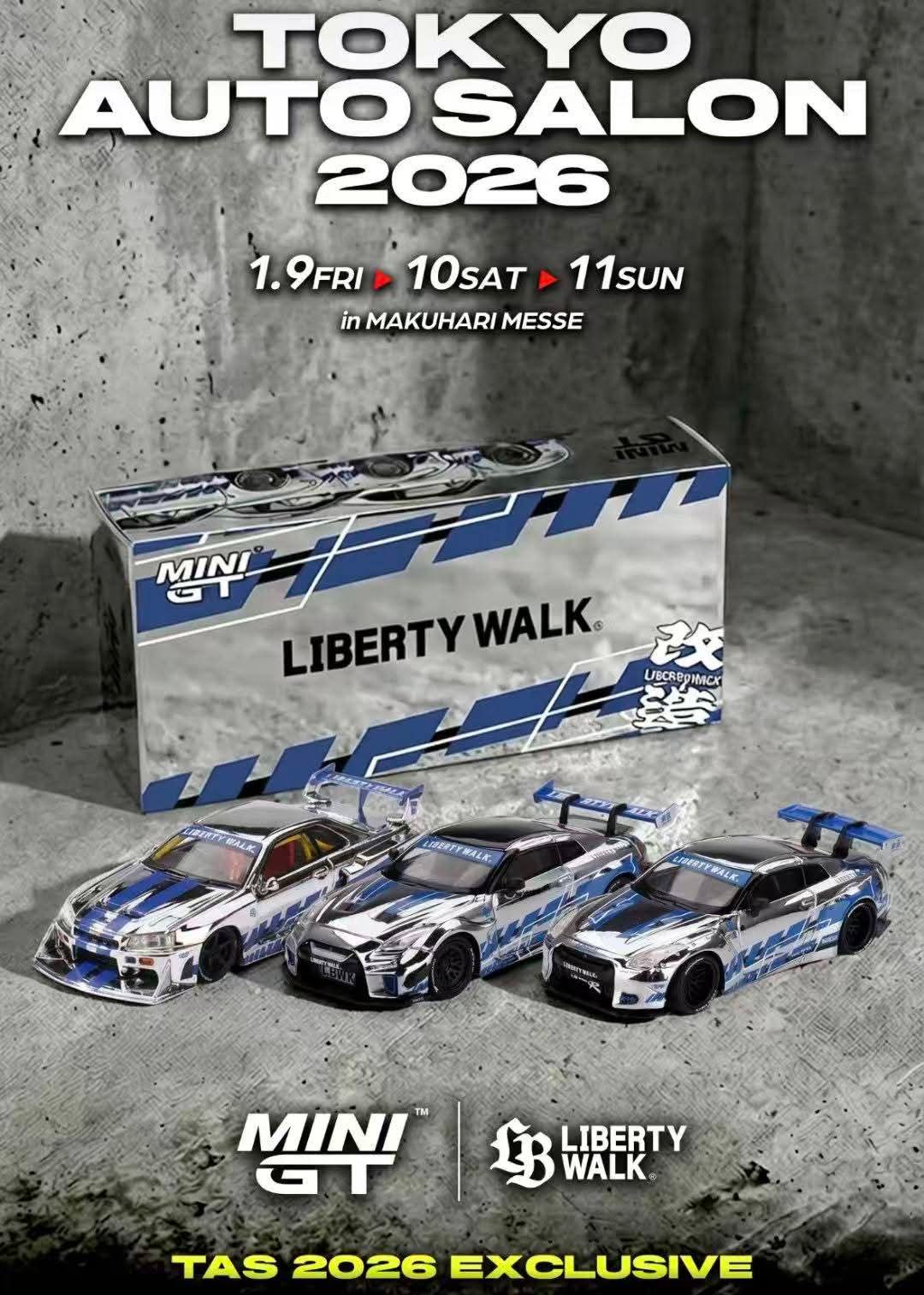 [TAS2026] LBWK x Mini GT Nissan LBWK Special Box TAS 2026 1/64 Diecast ...