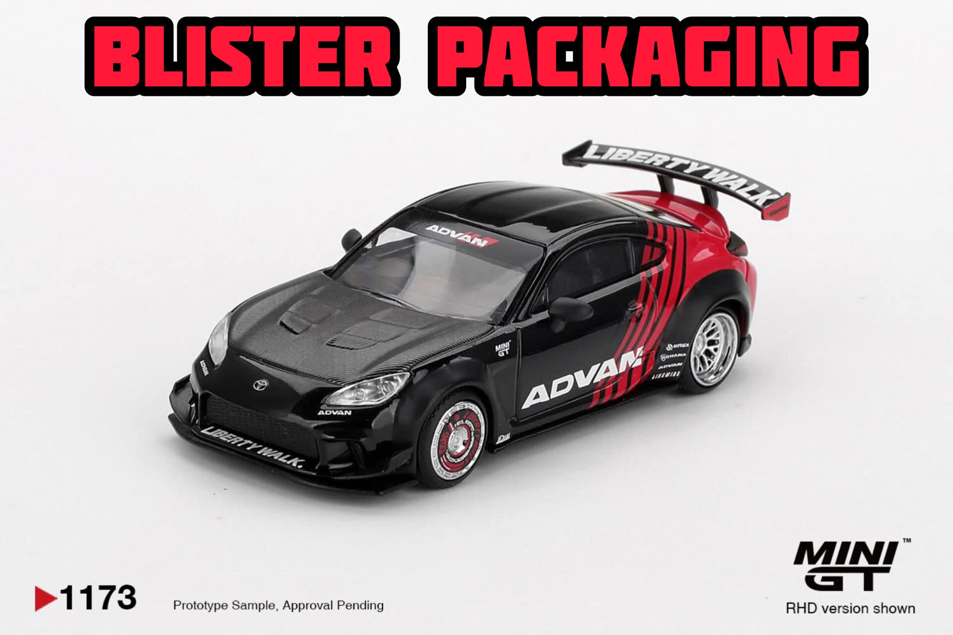 [Pre-Order] Mini GT Toyota GR86 LB★Nation Advan Blister Packaging MGT0 ...
