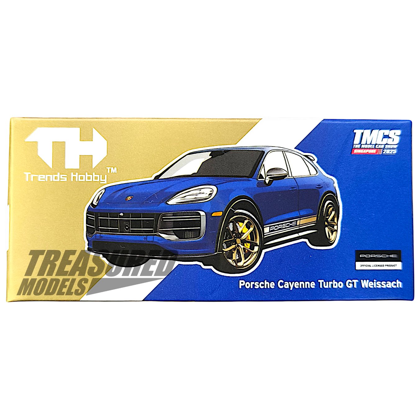 Trends Hobby Porsche Cayenne Turbo GT Weissech Blue TMCS Singapore 202 – Treasured Models