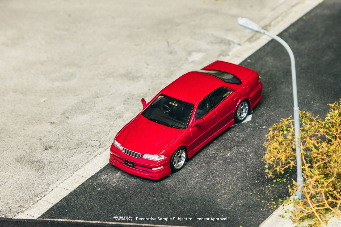 Tarmac Works Vertex Toyota Mark II JZX100 Red Metallic 1/64 Diecast ...